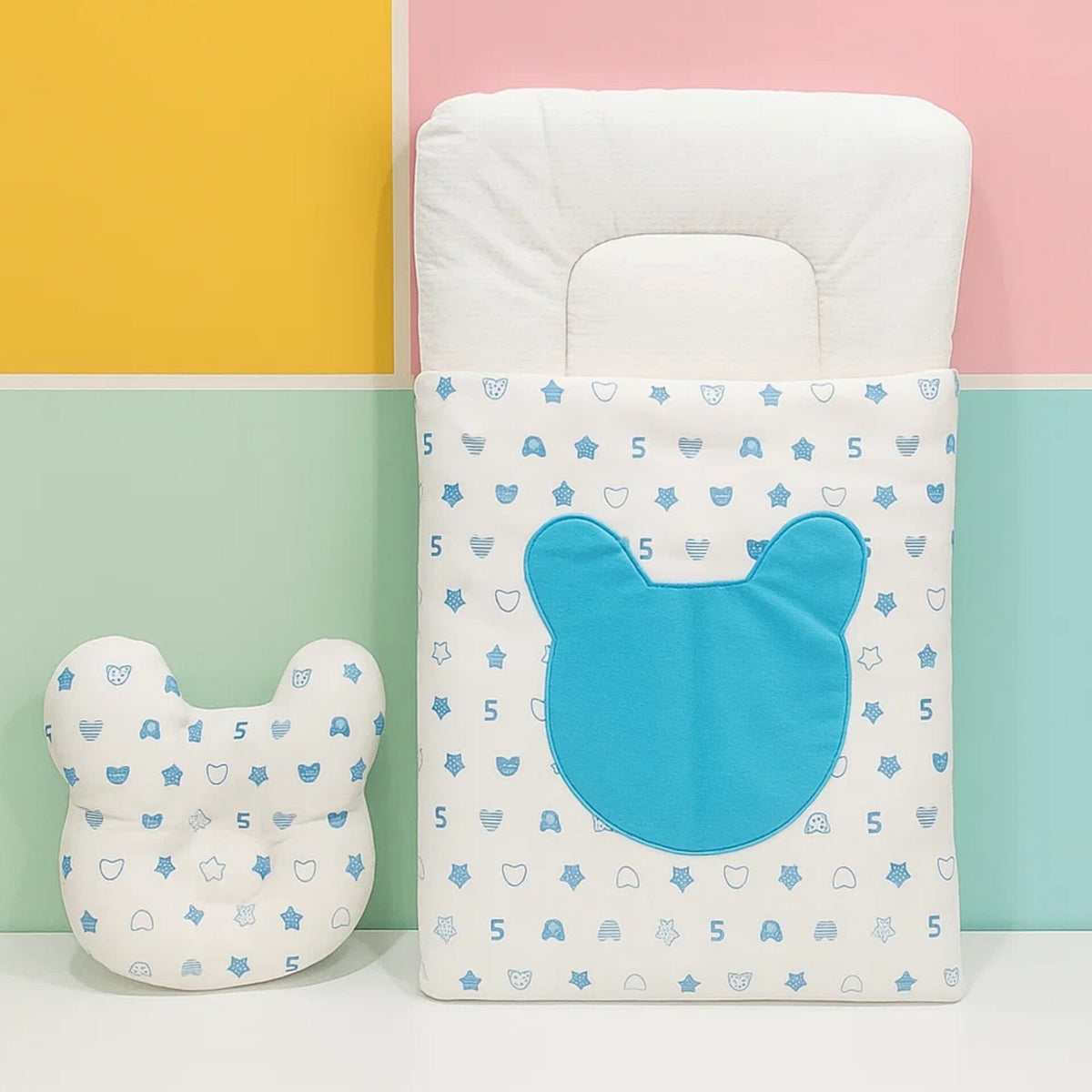 Velvet - Carry Nest - Sky Blue - Bear - 25– The Little Planet