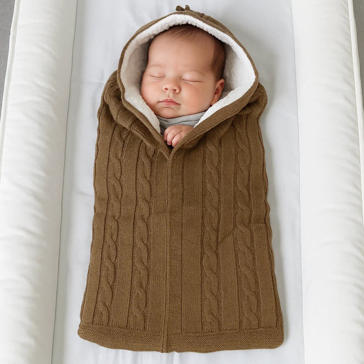 Wool - Zipper Carry Nest - Brown– The Little Planet
