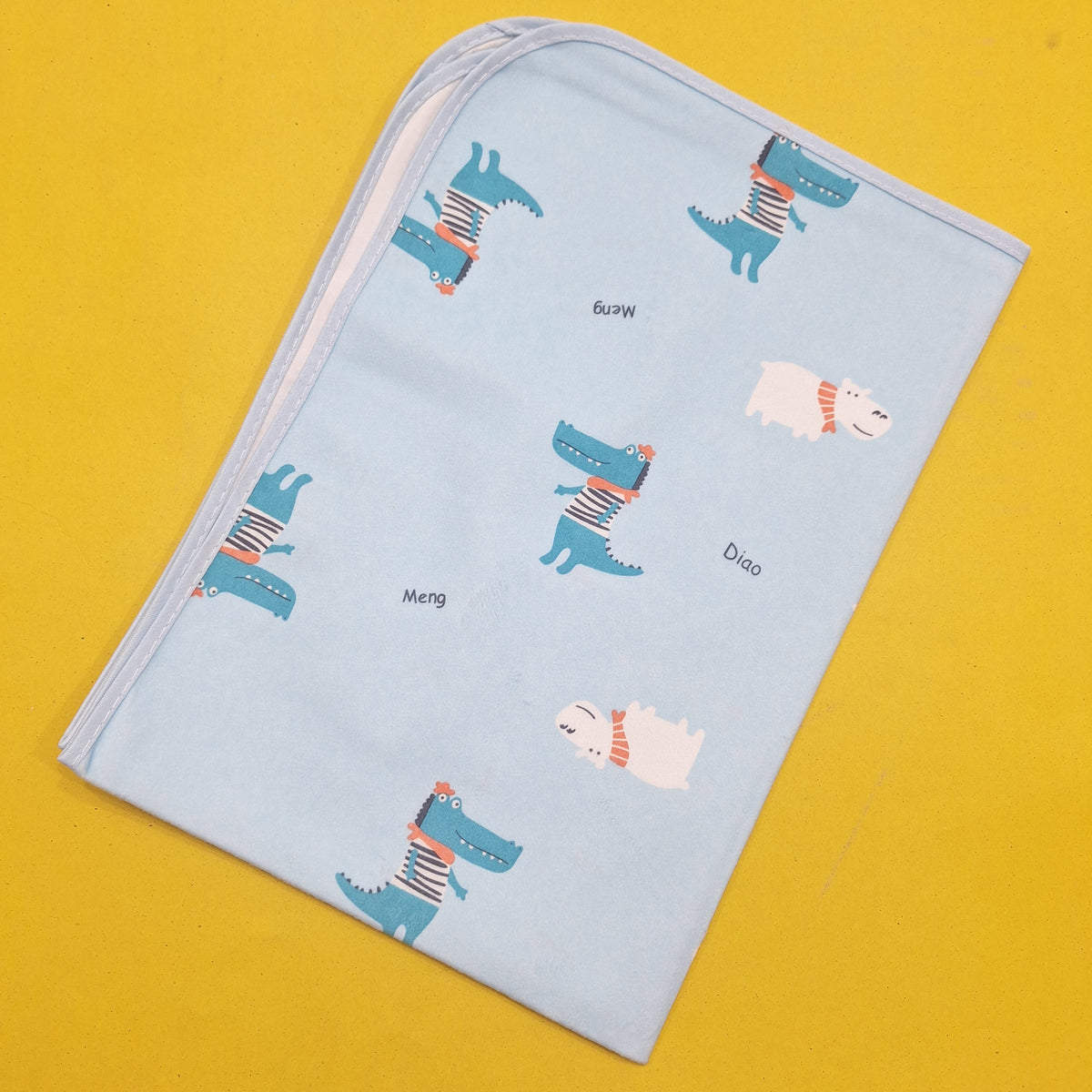 Diaper Changing Sheet - Medium - 27*19 Inches - Blue - Crocodile– The ...
