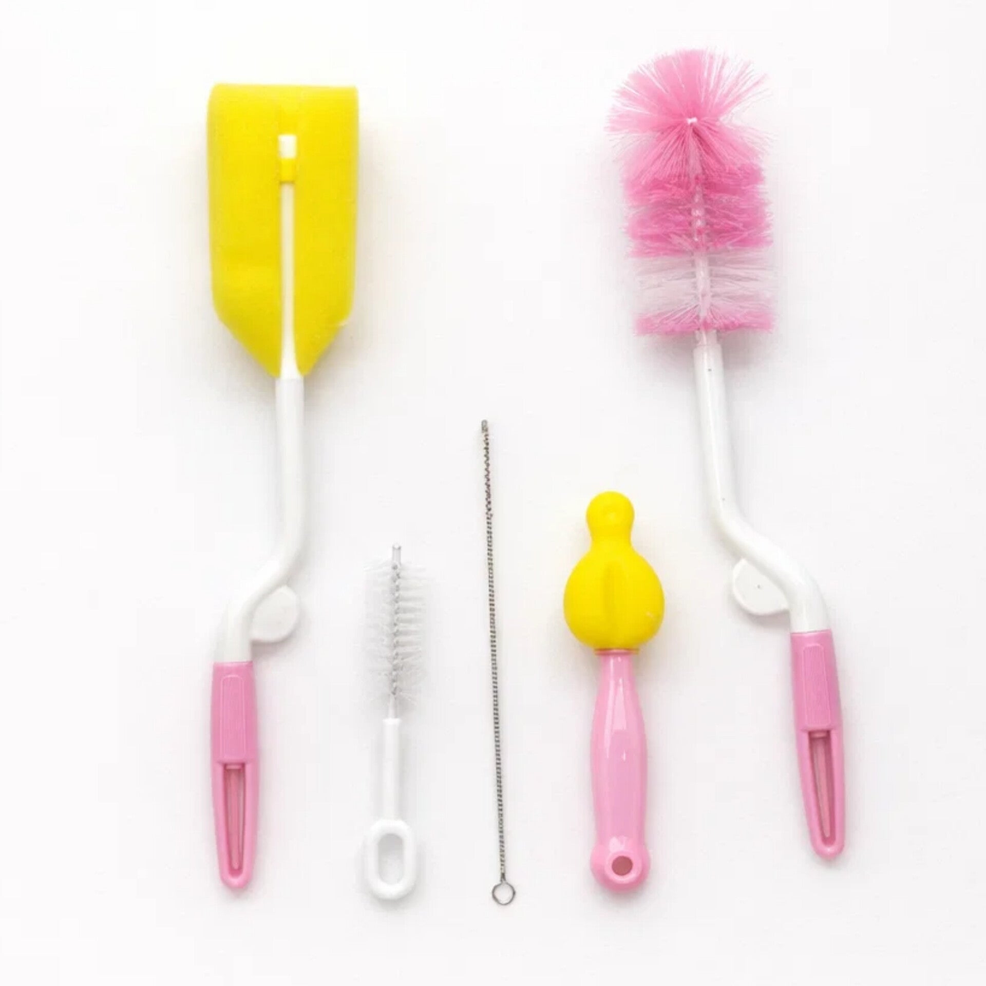 Minitree - 5 In 1 - Bottle Cleaning Brush Set - Pink– The Little Planet